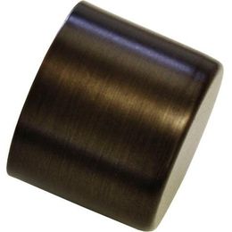 Gardinenstangen-Endst&uuml;ck Gardinia "Endkappe", braun (bronzefarben), 2 Stk., Gardinenstangenendst&uuml;cke, Gardinenstangen-Endst&uuml;ck, Serie Einzelprogramm Chicago &Atilde;&tilde; 20 mm