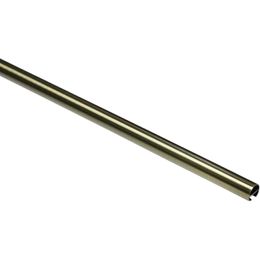 Gardinenstange Gardinia "Memphis mit Innenlauf I", grau (messingfarben), L:200cm, Metall, Gardinenstangen, Serie Einzelprogramm Memphis &Atilde;&tilde; 16 mm