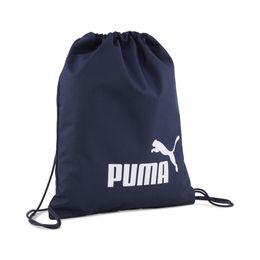 Sporttasche Puma "PHASE GYM SACK", Gr. B/H/T: 37,5cm x 43cm, blau (Puma navy), Obermaterial: 100% Polyester, unifarben, Taschen Sporttasche, sportlicher Stil, mit Kordelzug&ouml;ffnung, mit Schulterriemen