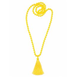 Lange Kette "Dehli", Damen, Gr. onesize, Glas, gelb, Collezione Alessandro, Basic, Halsketten, mit echten Glasperlen