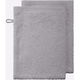 w&auml;schepur Handtuch W&Auml;SCHEPUR Gr. 1, steingrau, B:50cm L:100cm, 100% Baumwolle, Handt&uuml;cher