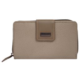 Geldb&ouml;rse Bugatti "SINA", Damen, beige, Leder, leicht gl&auml;nzend, unifarben, Kleinlederwaren, echt Leder
