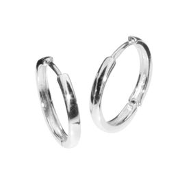 Klappcreolen OSTSEE-SCHMUCK "- Babsi 18.25 - Silber 925/000 -" Gr. 18, silber (silber 925, silberfarben, wei&szlig;), Ohrringe, Damen, 18, Klappcreolen