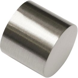 Gardinenstangen-Endst&uuml;ck Gardinia "Memphis", silber (edelstahlfarben), L:1,8cm, Gardinenstangenendst&uuml;cke, Gardinenstangen-Endst&uuml;ck, Serie Einzelprogramm Memphis &Atilde;&tilde; 16 mm