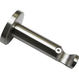 Sch&ouml;ner Wohnen Kollektion Wandtr&auml;ger "Tr&auml;ger offen f&uuml;r &Atilde;&tilde; 20 mm", silber (edelstahl, optik), SCH&Ouml;NER WOHNEN-KOLLEKTION, Gardinenstangenhalterungen, Serie Einzelprogramm Leon &Atilde;&tilde; 20 mm