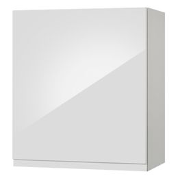 H&auml;ngeschrank KOCHSTATION "H&auml;ngeschrank, Oberschrank, K&uuml;chenschrank, Schrank", wei&szlig; (wei&szlig; hochglanz), B:50cm H:57cm T:34cm, Holzwerkstoff, MDF, Schr&auml;nke, H&auml;ngeschrank K&uuml;chenh&auml;ngeschrank, 50 cm breit, mit 1 T&uuml;r