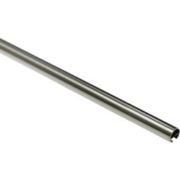 Gardinenstange Gardinia "Memphis mit Innenlauf I", silber (edelstahlfarben), L:160cm, Metall, Gardinenstangen, Serie Einzelprogramm Memphis &Atilde;&tilde; 16 mm