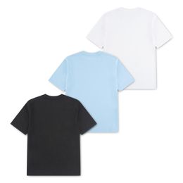 T-Shirt Hurley "CORE LOGO TEE 3PK HRLB-3K-9316", Jungen, Gr. L, schwarz w, mult, Obermaterial: 60% Baumwolle, 40% Polyester, Shirts T-Shirt, f&uuml;r Jugendliche, passgenauer Schnitt, pflegeleicht