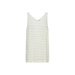 Funktionstop soyaconcept "Soya Concept Top SC-FRIGGA", Damen, Gr. L, 1100c sanftes wei&szlig; combi, Obermaterial: 69% Viskose, 29% Leinen, 1% Polyester, 1% Metall, Tops