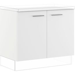 Sp&uuml;lenunterschrank IMPULS K&Uuml;CHEN "Prag", In zwei Breiten f&uuml;r eine flexible Nutzung,, H&ouml;he: 72,3 cm", wei&szlig;, B:100cm H:72,3cm T:57,6cm, Dekorfolie, Holzwerkstoff, Schr&auml;nke, K&uuml;chenunterschrank, vormontiert