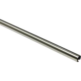 Sch&ouml;ner Wohnen Kollektion Gardinenstange "Leon mit Innenlauf I &Atilde;&tilde; 20 mm", silber (edelstahl, optik), B:160cm &Oslash;:20mm, Metall, SCH&Ouml;NER WOHNEN-KOLLEKTION, Gardinenstangen, mit Bohren, verschraubt, Deckenmontage