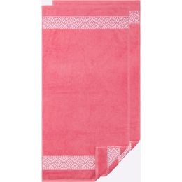 w&auml;schepur Handtuch W&Auml;SCHEPUR Gr. 1, flamingo, B:50cm L:100cm, 100% Baumwolle, Handt&uuml;cher