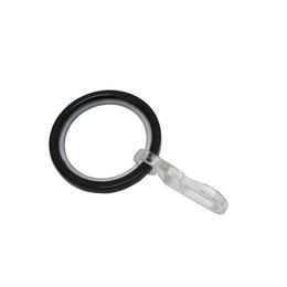 Gardinenring Gardinia "Chicago" Gr. 1, schwarz, &Oslash;:2cm, Metall, Gardinenbefestigungen, Serie Einzelprogramm Chicago &Atilde;&tilde; 20 mm