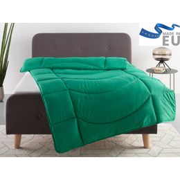 Microfaserbettdecke OTTO HOME "Microlux, Bettdecke 135x200 cm und &Uuml;bergr&ouml;&szlig;en bis 240x220cm", gr&uuml;n, B:135cm L:200cm, Bezug: 100% Polyester. Obermaterial: 100% Polyester. F&uuml;llung: 100% Polyester, Bettdecken, Microfaserbettdecke, fest versteppter Bezug - keine Bettw&auml;sche n&ouml;tig, Sommer, Winter