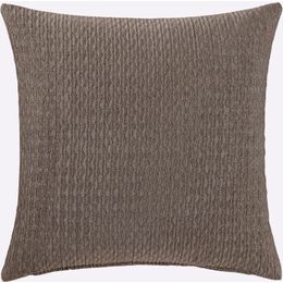 Kissenh&uuml;lle Gr. 1, taupe, B:40cm L:40cm, Polyester, 100% Polyester, Kissenbez&uuml;ge, Kissenh&uuml;lle