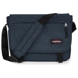 Schultertasche Eastpak "Delegate +", Damen, Gr. B/H/T: 30,5cm x 38,5cm x 13cm, jeansblau, Polyester, Taschen Schultertasche, Messenger Bag, Umh&auml;ngetasche mit Trolleygurt