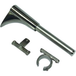 Tr&auml;ger Gardinia "Memphis", silber (edelstahlfarben), Gardinenstangenhalterungen, Serie Einzelprogramm Memphis &Atilde;&tilde; 16 mm