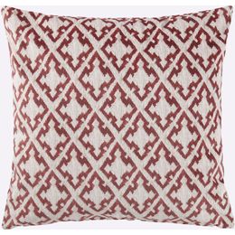 Kissenh&uuml;lle Gr. 1, bunt (dunkelrot, gemustert), B:38cm L:38cm, Kunstfaser, 60% Polyester, 40% Baumwolle, Kissenbez&uuml;ge, Kissenh&uuml;lle