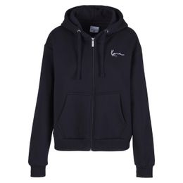 Strickjacke Karl Kani "Karl Kani Damen", Damen, Gr. L, schwarz, 80% Baumwolle, 20% Polyester, unifarben, oversize, ohne Ausschnitt, Strickjacken Strickjacke