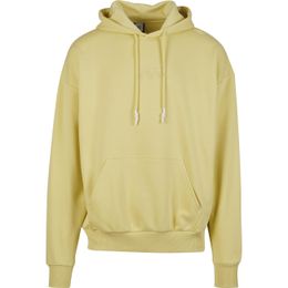 Hoodie DEF "DEF Herren DEF Roda Hoody", Herren, Gr. L, gelb, 80% Baumwolle, 20% Polyester, unifarben, Rundhals, Sweatshirts Hoodie