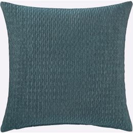 Kissenh&uuml;lle Gr. 1, petrol, B:40cm L:40cm, Polyester, 100% Polyester, Kissenbez&uuml;ge, Kissenh&uuml;lle