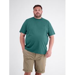 T-Shirt Lerros "T-Shirt in Cool & Dry Qualit&auml;t, gro&szlig;e Gr&ouml;&szlig;en", Jungen, Gr. 4XL, soft teal, 75% Baumwolle, 25% Polyester, Rundhals, Shirts T-Shirt