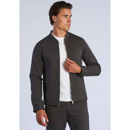 Outdoorhemd LINDBERGH "Hemdjacke Slim Fit", Herren, Gr. L, Normalgr&ouml;&szlig;en, ink grau, Obermaterial: 75% Polyester, 22% Viskose, 3% Elasthan. Futter: 95% Polyester, 5% Elasthan, Hemden