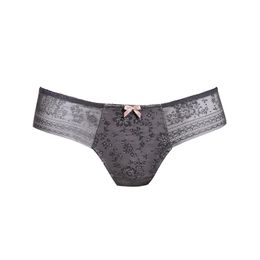 String Anita "Damen String Fleur", Damen, Gr. 36, grau (anthrazit), Obermaterial: 80% Polyamid PA. 20% Elasthan EL., Unterhosen String