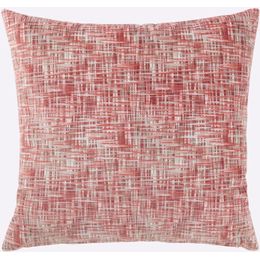 Kissenh&uuml;lle Gr. 1, bunt (dunkelrot, kariert), B:38cm L:38cm, Kunstfaser, 60% Polyester, 40% Baumwolle, Kissenbez&uuml;ge, Kissenh&uuml;lle