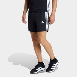 Shorts adidas Performance "WE BAS 3SWV SH", Herren, Gr. L, L&auml;nge 7, schwarz, wei&szlig;, innenbeinl&auml;nge ca. 18 cm, Obermaterial: 100% Polyester, Hosen Shorts, f&uuml;r Fitness und Sportmode, normal-weite Passform