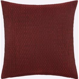 Kissenh&uuml;lle Gr. 1, dunkelrot, B:40cm L:40cm, Polyester, 100% Polyester, Kissenbez&uuml;ge, Kissenh&uuml;lle