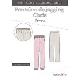 Fadenk&auml;fer Fadenk&auml;fer Patron "Pantalon de jogging Chris" pour femmes