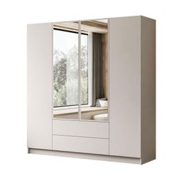 KLEIDERSCHRANK AUREL 4D2SZ mit Schubladen und Spiegel