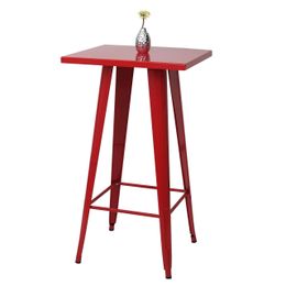 MCW STEHTISCH METALL eckig Rot