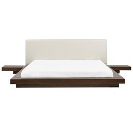Beliani WASSERBETT 180x200 cm Dunkler Holzfarbton Zen