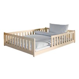 Kids Collective Bodenbett, Natur, Holz, 140x200 cm, Kinder- & Jugendzimmer, Kinderm&ouml;bel, Kinderbetten, Kindereinzelbetten