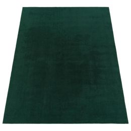 Paco Home Kurzflor-Teppich, Gr&uuml;n, Kunststoff, Rechteckig, 140x200 cm, strapazierf&auml;hig, f&uuml;r Fu&szlig;bodenheizung geeignet, Teppiche & B&ouml;den, Teppiche