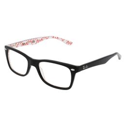 Ray-Ban RX5228 Brille Damen | Fassung: Vollrand, Quadratisch, Schwarz Wei&szlig;