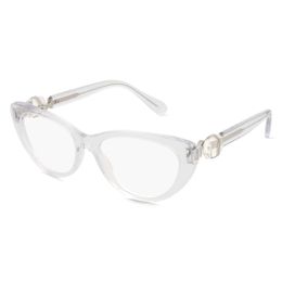 Swarovski 0SK2005 Brille Damen | Fassung: Vollrand, Cat Eye, Wei&szlig; Transparent