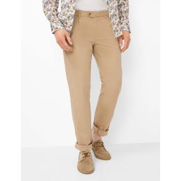 Eurex By Brax Eurex Herren Bundfaltenhose Style LUIS BEIGE, Beige, Gr. 285U