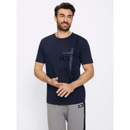 Trainingsshirt Catamaran "Funktions-Shirt", Jungen, Gr. 48/50, dunkelblau, bedruckt, 92% Polyester, 8% Elasthan, bedruckt, gemustert, unifarben, Rundhals, Shirts