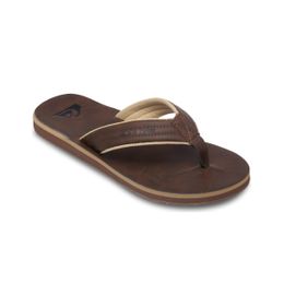 Zehentrenner Quiksilver "CARVER NUBUCK 26", Herren, Gr. 40, braun (braun 1), Synthetik, Textil, Schuhe Zehentrenner, Sommerschuhe