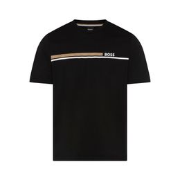 T-Shirt BOSS "Authentic", Jungen, Gr. 4XL, schwarz 002, Single Jersey, Obermaterial: 100% Baumwolle, regular fit normal, Rundhals, Shirts T-Shirt