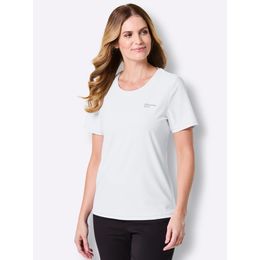Trainingsshirt Catamaran "Freizeitshirt", Damen, Gr. 40/42, wei&szlig;, 90% Polyester, 10% Elasthan, unifarben, Rundhals, Shirts