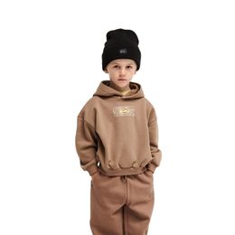 Hoodie Quiksilver "Tricks", Jungen, Gr. 7(121-126cm), pine bark, Obermaterial: 80% Baumwolle, 20% Polyester., Sweatshirts Hoodie