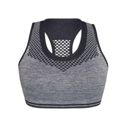Sassa Mode Sport-BH SASSA "Sport-BH SPORTS BRAS GLOBAL RECYCLING", Damen, Gr. L, N-Gr, grau (dunkelgrau), Stoff, Obermaterial: 60% Polyamid Polyam.recyc. 18% Polyester PES. 14% Polyamid PA. 8% Elasthan EL., BHs Sport-BH