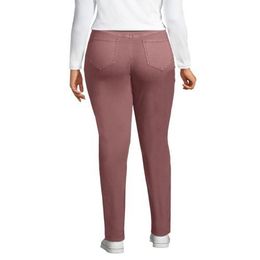LANDS' END Shaping Jeans Straight Fit High Waist, Damen,  Braun, by Lands' End