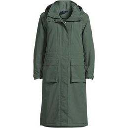 LANDS' END Wasserdichter Isolierter Stadion-Kapuzenmantel Squall, Damen,  Gr&uuml;n, Nylon, by Lands' End