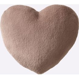 Kopfkissen, braun, B:45cm L:40cm, 100% Polyester, Kopfkissen