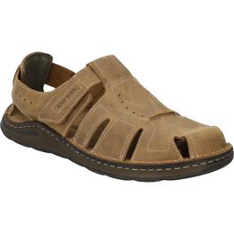 Sandale Josef Seibel "Maverick 01, castagne", Herren, Gr. 41, braun (castagne), Obermaterial: 100% Rindsleder Leather cow., Schuhe Sandale